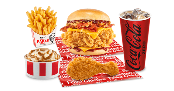 MEGA COMBO BBQ BACON BURGER + PIEZA